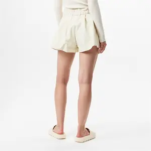 Moncler Elastic Waist Pleated Shorts - White
