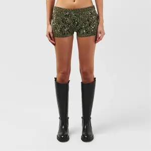 Gucci Sequin Knit Shorts
