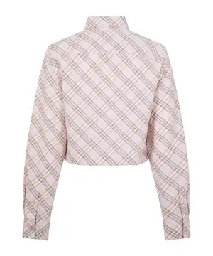 Burberry Plaid Cropped Shirt