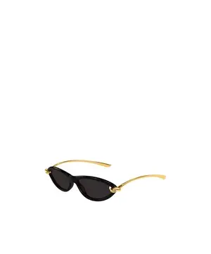 Bottega Veneta Oval Sunglasses - Black