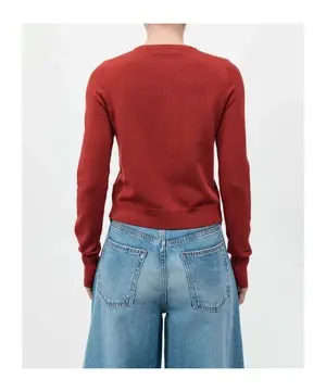 ST. AGNI Round Neck Long Sleeve Knitted Sweater