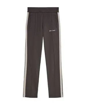 Palm Angels Logo-print Side-stripe Track Pants - Black