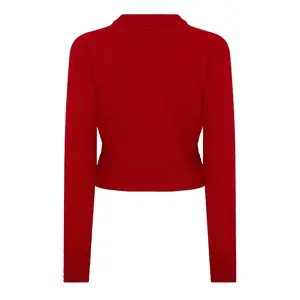 AMI Paris Wool Knit Crewneck Cardigan