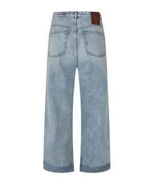 Valentino Garavani Wide-leg Denim Trousers