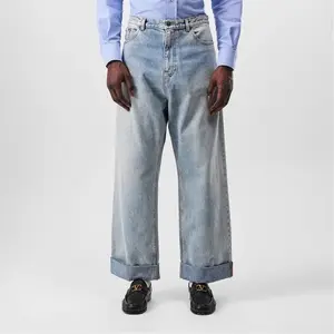 Valentino Garavani Wide-leg Denim Trousers