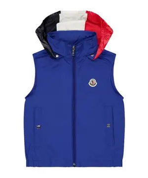 Moncler Logo Patch Vest - Blue