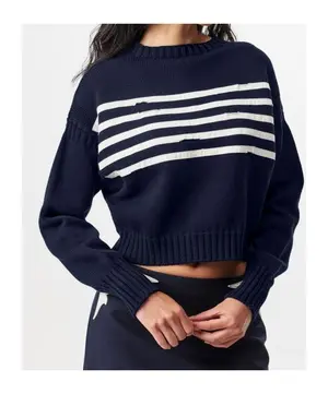 Prada Striped Cropped Sweater