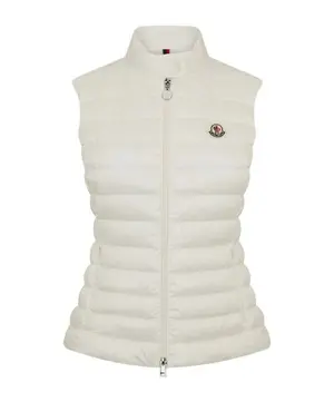 Moncler Sleeveless Down Jacket - White
