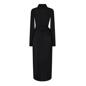 Off-White Ruched Maxi Dress