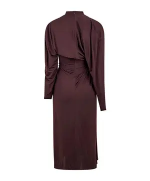 Bottega Veneta Pleated Long-sleeved Dress