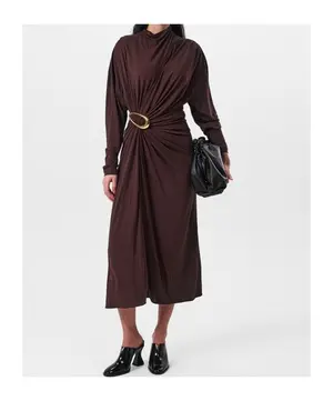 Bottega Veneta Pleated Long-sleeved Dress