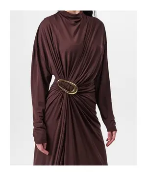 Bottega Veneta Pleated Long-sleeved Dress