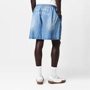 Acne Studios Logo Denim Shorts