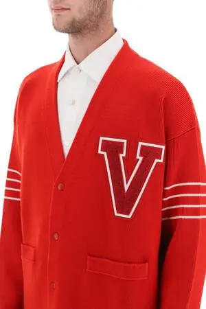 Valentino Garavani Vlogo Patch Knitted Cardigan