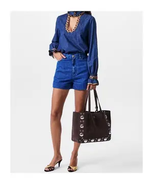Valentino Garavani Cuffed Denim Shorts