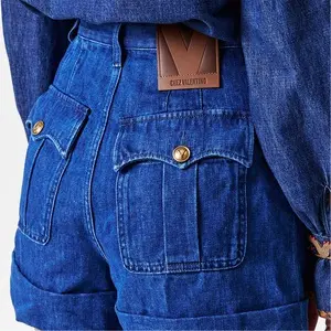 Valentino Garavani Cuffed Denim Shorts