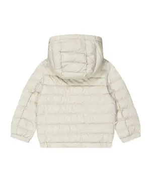 Moncler Logo Patch Hooded Down Jacket
