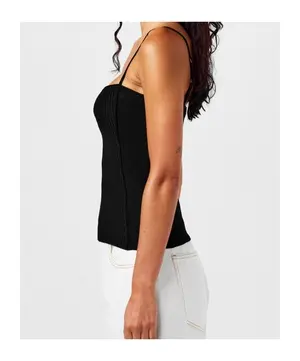 Jacquemus Sleeveless Ribbed Camisole - Black