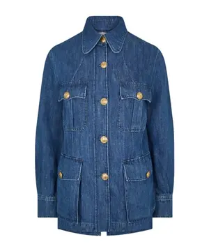 Valentino Garavani Long Sleeve Denim Jacket