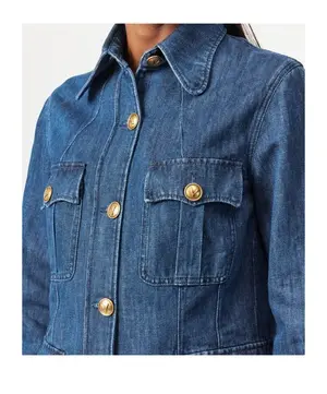 Valentino Garavani Long Sleeve Denim Jacket