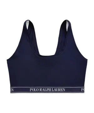 Polo Ralph Lauren Striped Round-neck Bra - Black