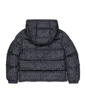 Moncler Logo Patch Hooded Down Jacket