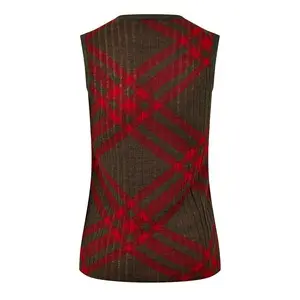 Burberry Check Knit Tank Top