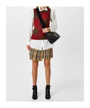 Burberry Check Knit Tank Top