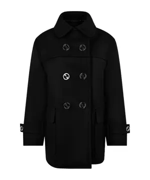 Gucci Wool Coat - Black