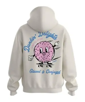Hugo Boss Cartoon Graphic Print Drawstring Hoodie