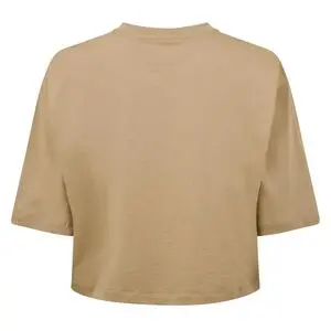 Balmain Logo Print Cropped T-shirt
