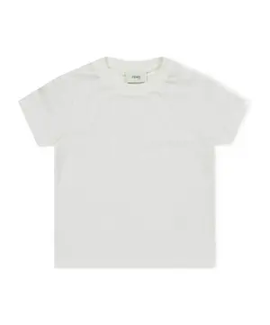 Fendi Emblem Printed T-shirt - White