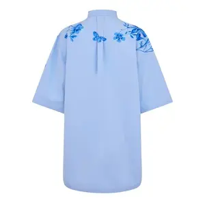 Gucci Floral And Insect Print Short Sleeve Top