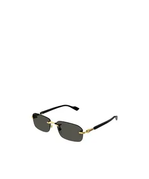 Gucci Rectangular Frame Rimless Sunglasses
