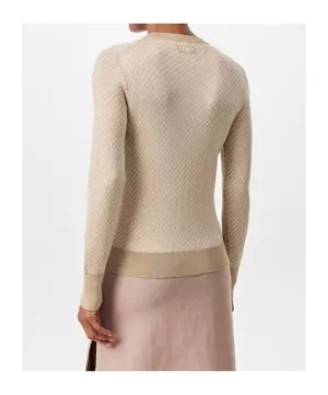 Fendi Round Neck Long Sleeve Knit Sweater