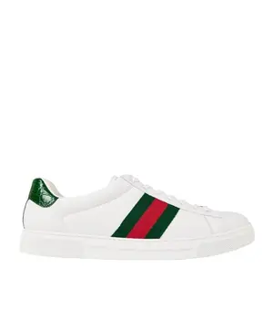 Gucci Low-top Sneakers With Web Stripe And Double G Logo