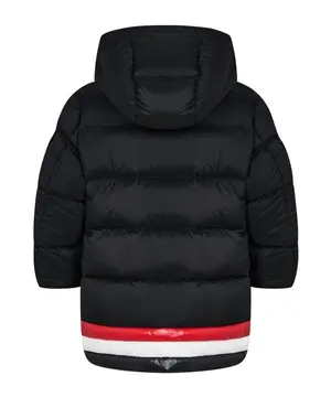 Moncler Logo Patch Hooded Down Jacket