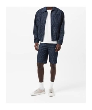 Fendi Printed Zip-up Denim Jacket - Black