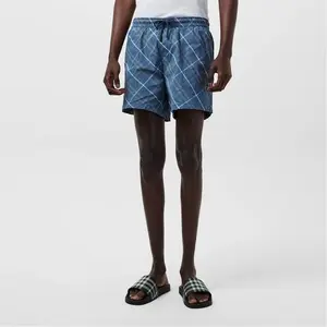 Burberry Checked Swimming Trunks