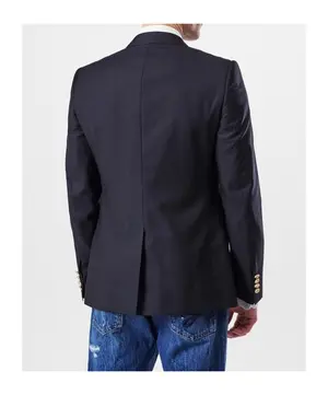 Dolce & Gabbana Single-button Embossed Patch Suit Jacket