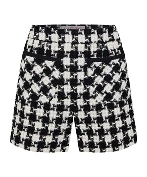 Valentino Garavani Houndstooth Tweed Shorts