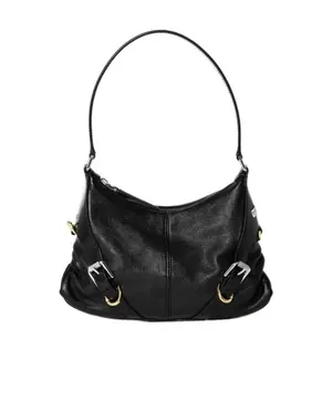 Givenchy Voyou Top Zip Shoulder Bag - Black