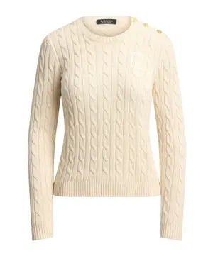 Ralph Lauren Cable Knit Jumper With Button Detail