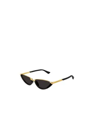 Bottega Veneta Logo Oval Sunglasses