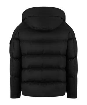 Moncler Vezere Long Sleeve Down Jacket With Hood - Black