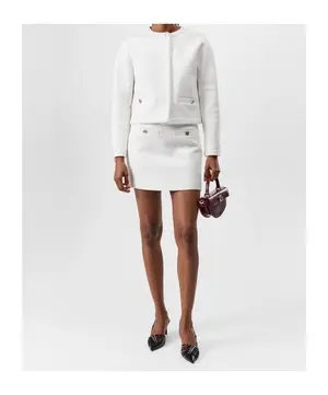 Gucci Interlocking G Wool Blend Boucle Miniskirt