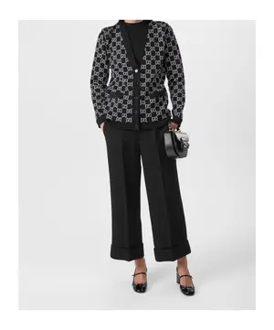 Gucci Gg Reversible Jacquard Cardigan