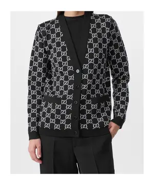Gucci Gg Reversible Jacquard Cardigan