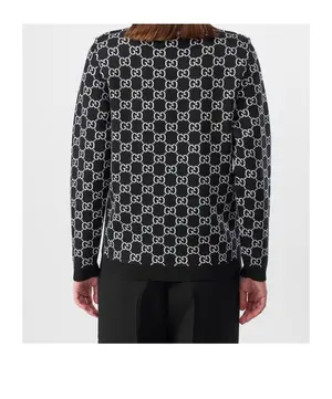 Gucci Gg Reversible Jacquard Cardigan