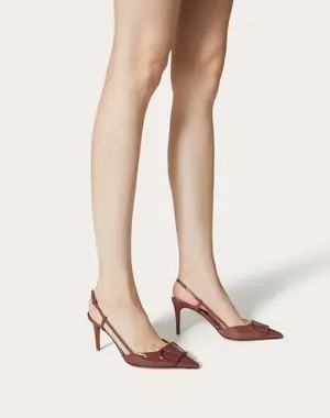 Valentino Garavani Vlogo Signature Pointed Toe Slingback Pumps